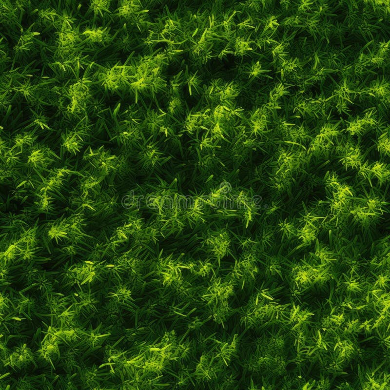 A Seamless Pattern of Green Grass Lawn Stock Illustration ...