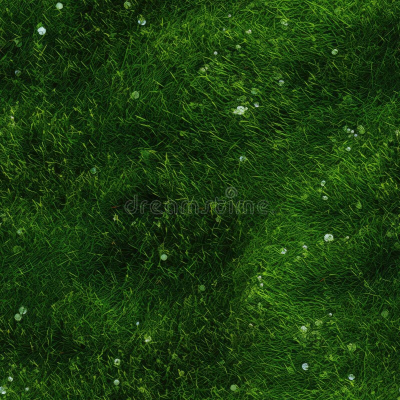A Seamless Pattern of Green Grass Lawn Stock Illustration ...