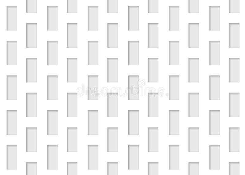 Seamless Illustration of Luxurious White Rectangle Shape Pattern Wall ...