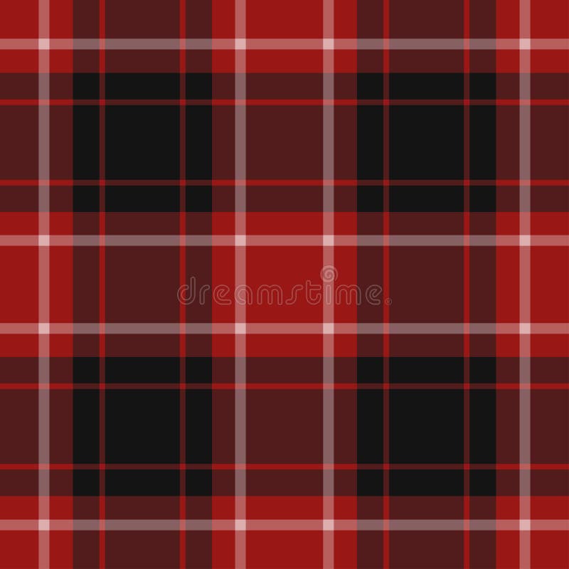 Seamless Illustration, Red Tartan Stock Vector - Illustration of ...
