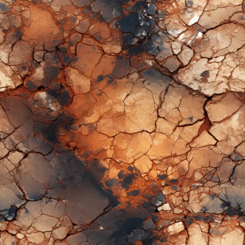 An Reddish Rocky Planet Surface Stock Illustration - Illustration of ...