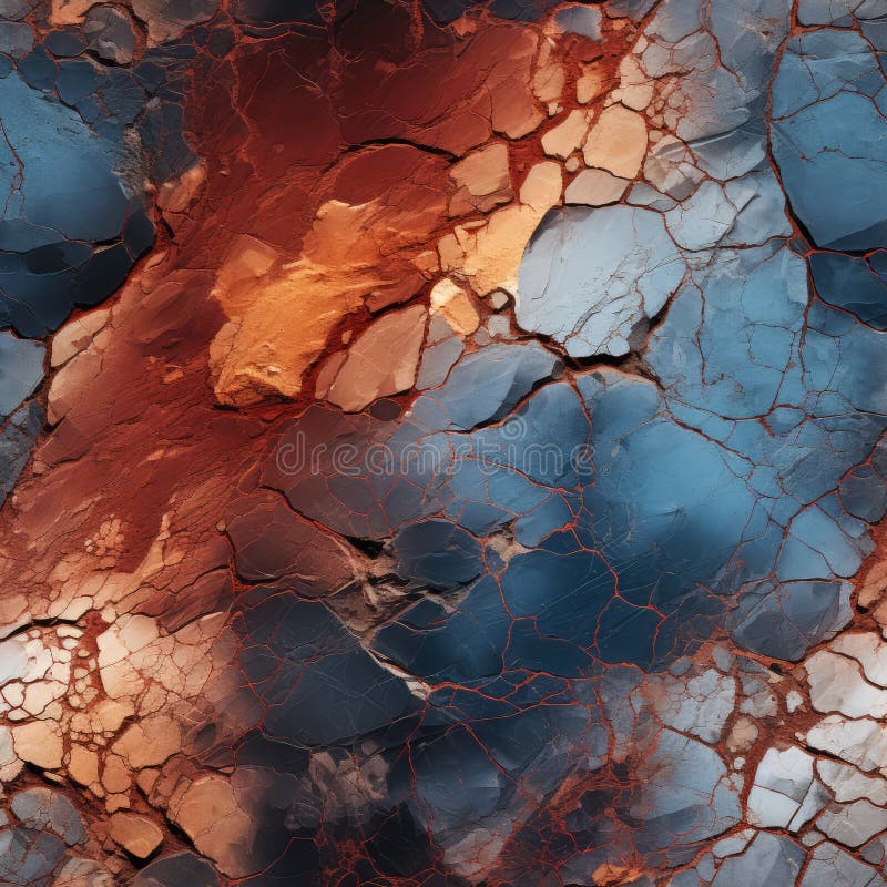 An Reddish Rocky Planet Surface Stock Illustration - Illustration of ...