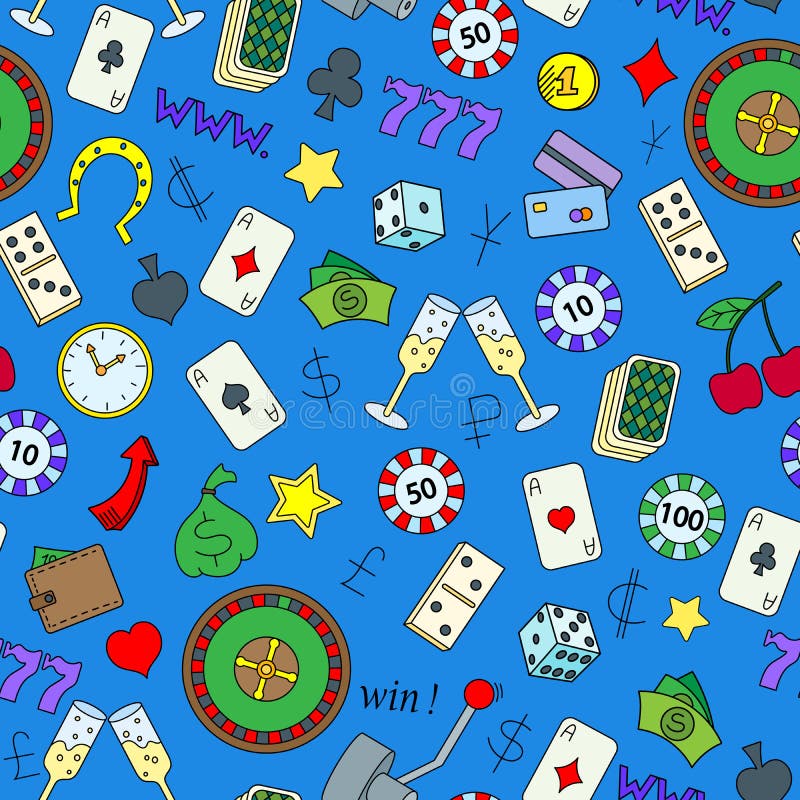Slot Machine Icons Pattern Stock Illustrations – 103 Slot Machine Icons ...