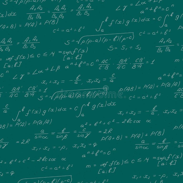 Seamless Illustration on the Theme of the Subject of Mathematics ...