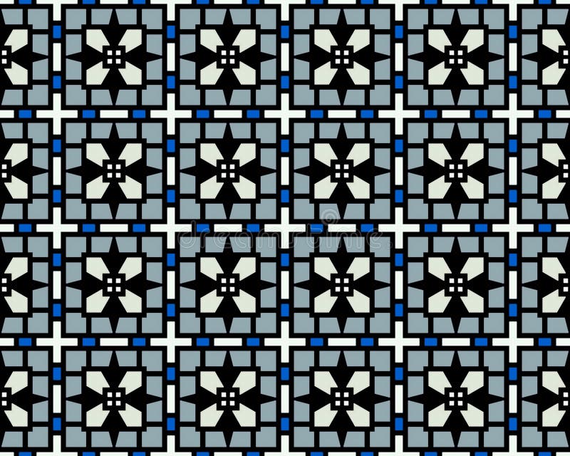 Seamless Illustration of Tile Pattern for Background or Wallpaper Stock ...