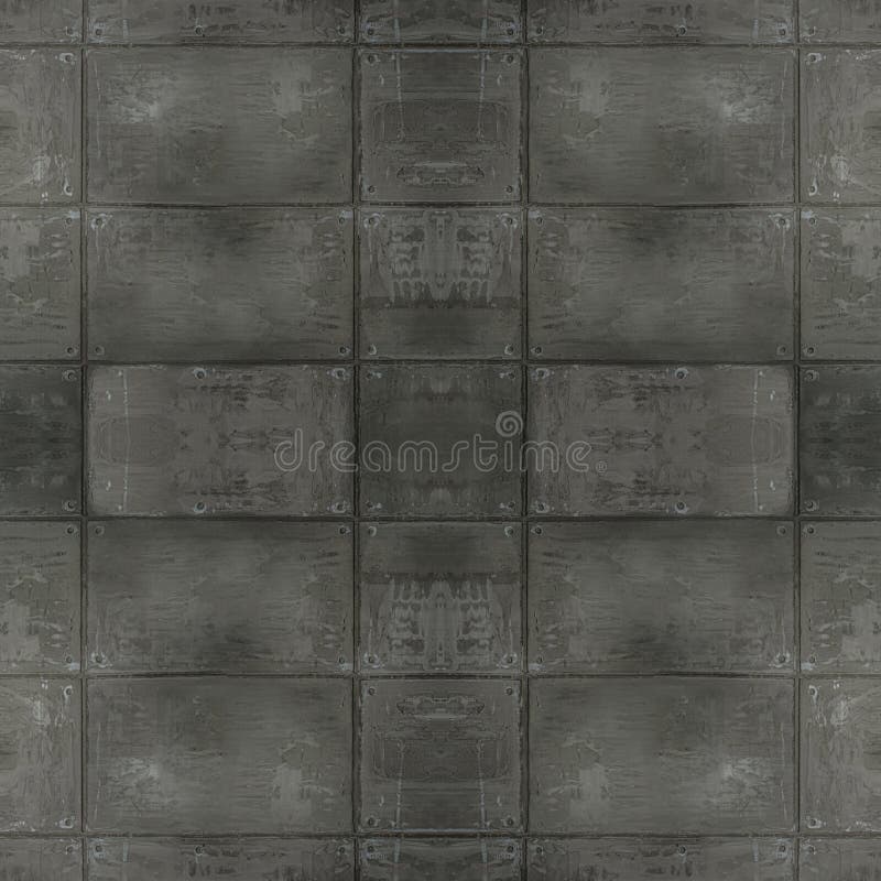Seamless Image of an Old Wall Lined with Dark Gray, Worn Tiles. Dark ...