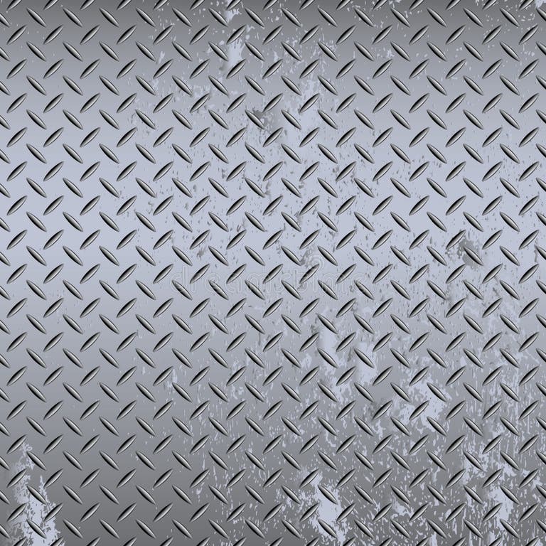 Seamless Industrial Diamond Plate Stock Vector - Illustration of iron ...