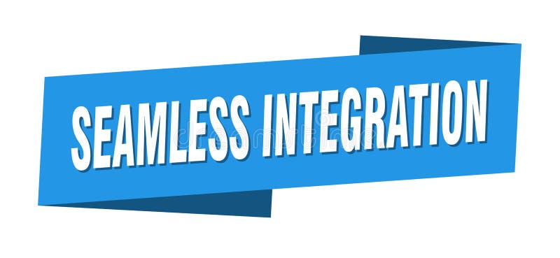 Integration Banner Template. Integration Ribbon Label Stock Vector ...