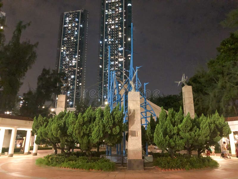 Architectural Harmony: Buildings by the Shore Stock Photo - Image of ...