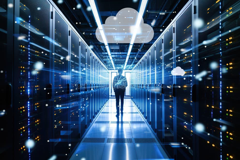 Seamless Integration: Data Centers Hosting Rows of Servers Unveiling ...