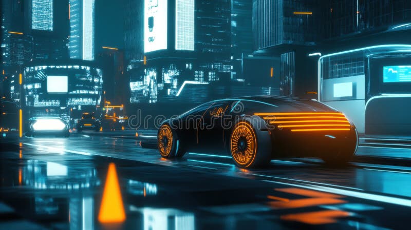 Seamless Integration of Futuristic Technology into daily Tasks Stock ...