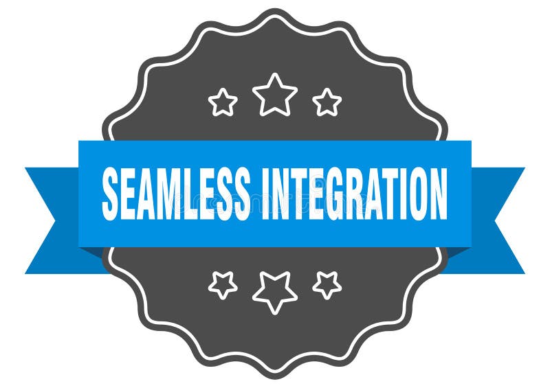 Seamless integration label stock vector. Illustration of badge - 194927492