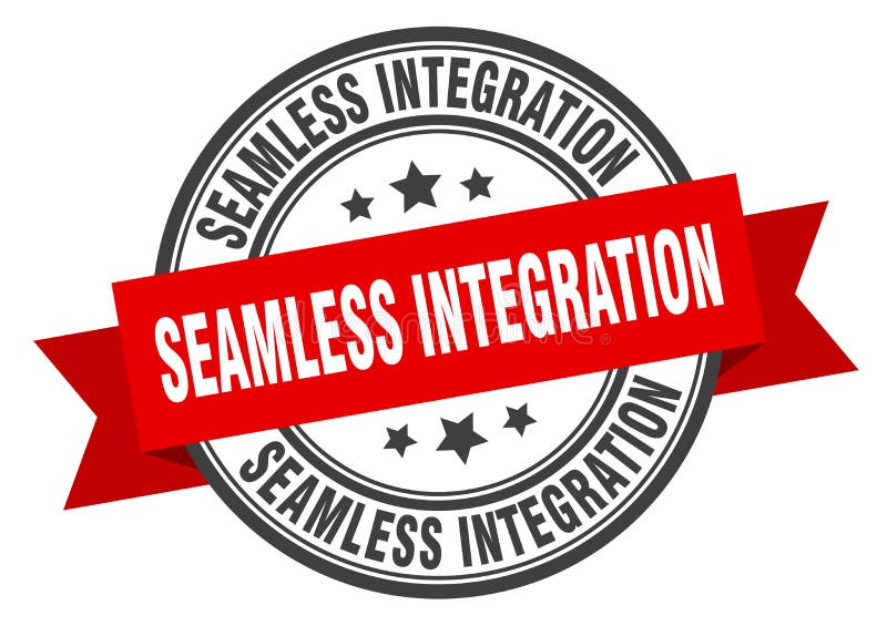 Seamless Integration Label. Seamless Integration Round Band Sign Stock ...
