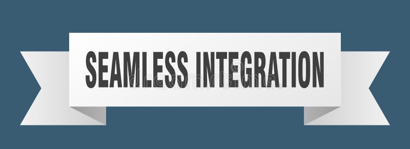 Seamless Integration Ribbon. Stock Vector - Illustration of insignia ...