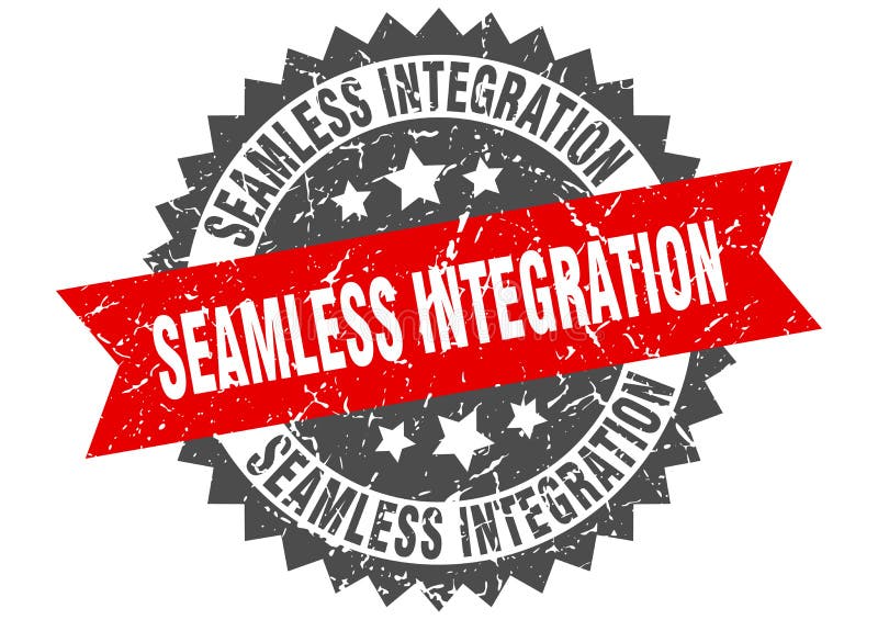 Seamless Integration Stamp. Seamless Integration Grunge Round Sign ...