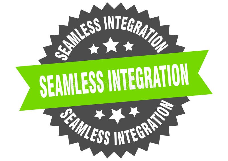 Seamless Integration Sign. Seamless Integration Circular Band Label ...