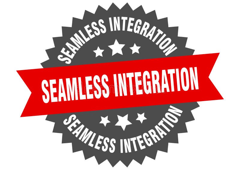 Seamless Integration Sign. Seamless Integration Circular Band Label ...