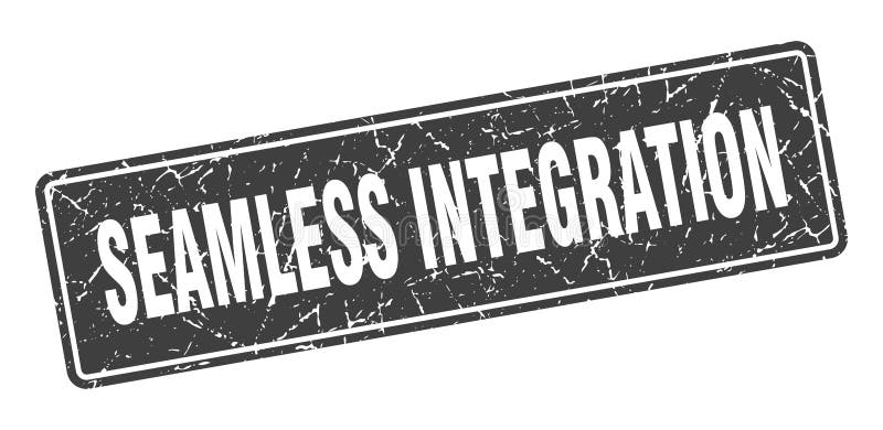 Seamless Integration Sign. Seamless Integration Grunge Stamp Stock ...