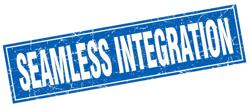 Seamless Integration Square Stamp Stock Vector - Illustration of grunge ...