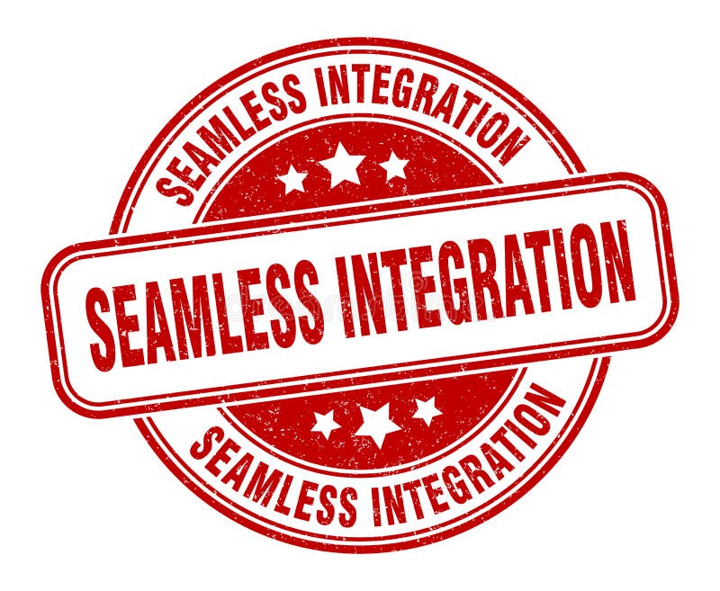 Seamless Integration Stamp. Seamless Integration Round Grunge Sign ...