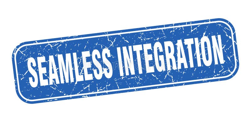 Seamless Integration Stamp. Seamless Integration Square Grungy Isolated ...