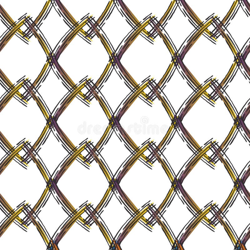 Seamless Interlaced Pattern in Rhombus Lines Stock Vector ...