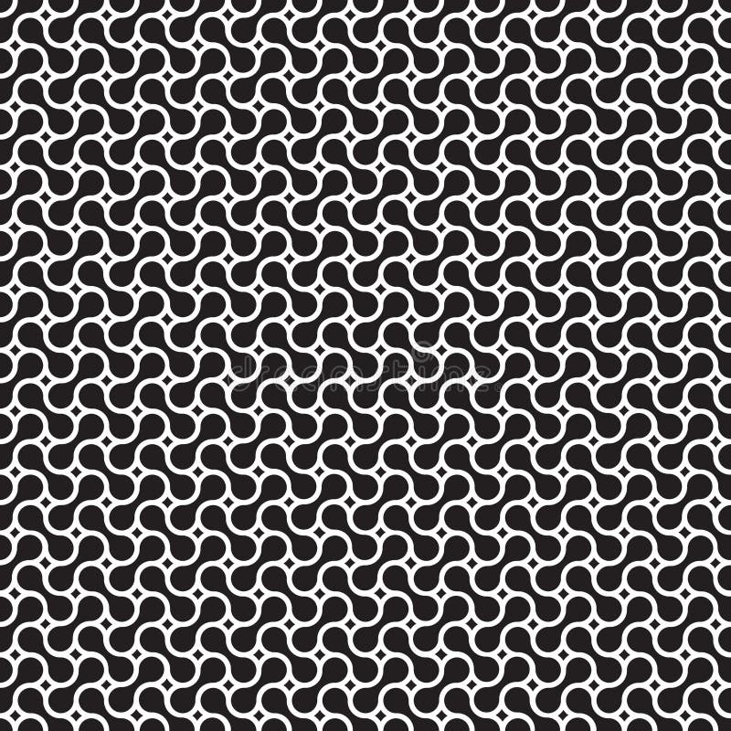 Seamless Abstract Geometric Organic Interlocking Shape Pattern Stock ...