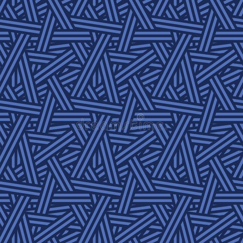 Interweaving Lines of Endless Seamless Pattern Stock Illustration ...