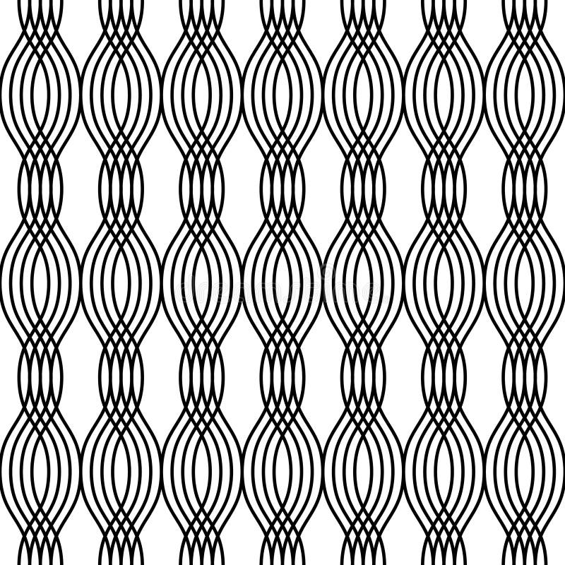 Seamless Interweaving Pattern. Graphic Ornament Stock Illustration ...