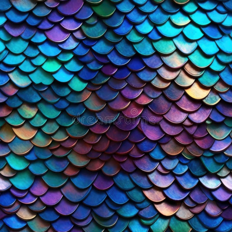 Seamless Iridescent Dragon Leather Texture Design. Generative Ai Stock ...