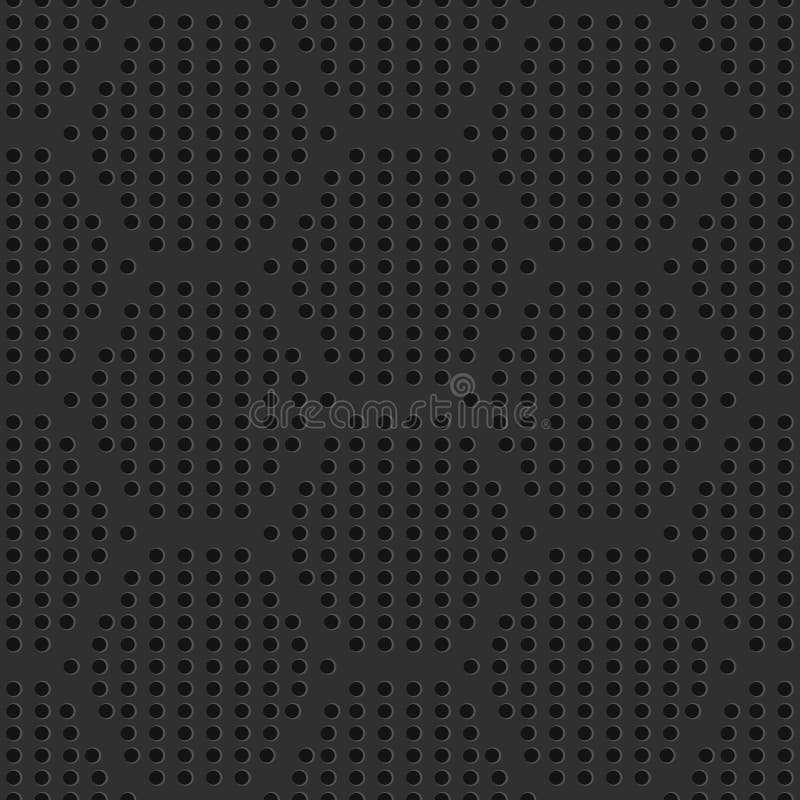 Seamless Iron Perforated Grate Pattern Stock Vector - Illustration of ...