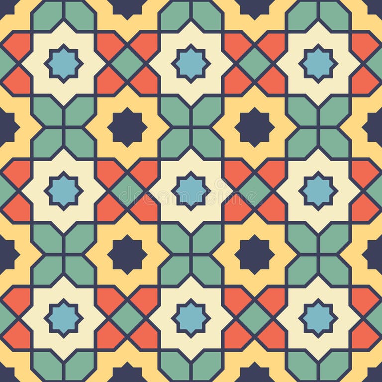 Seamless Islamic Pattern Background Stock Illustrations – 86,663 ...