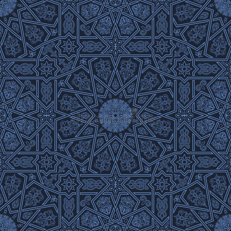 Seamless Islamic Moroccan Pattern. Arabic Geometric Ornament Stock ...