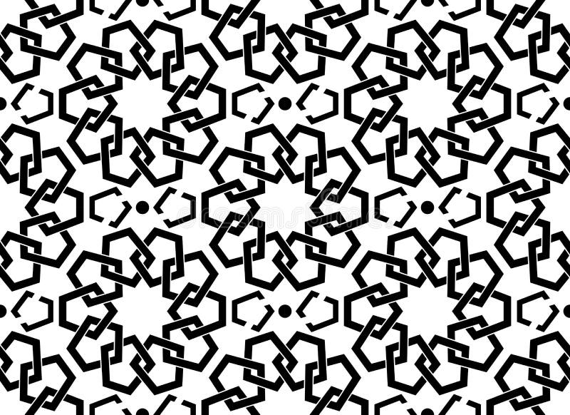 Seamless Islamic Pattern, Black Modern Persian Motif. Ramadan Banner ...