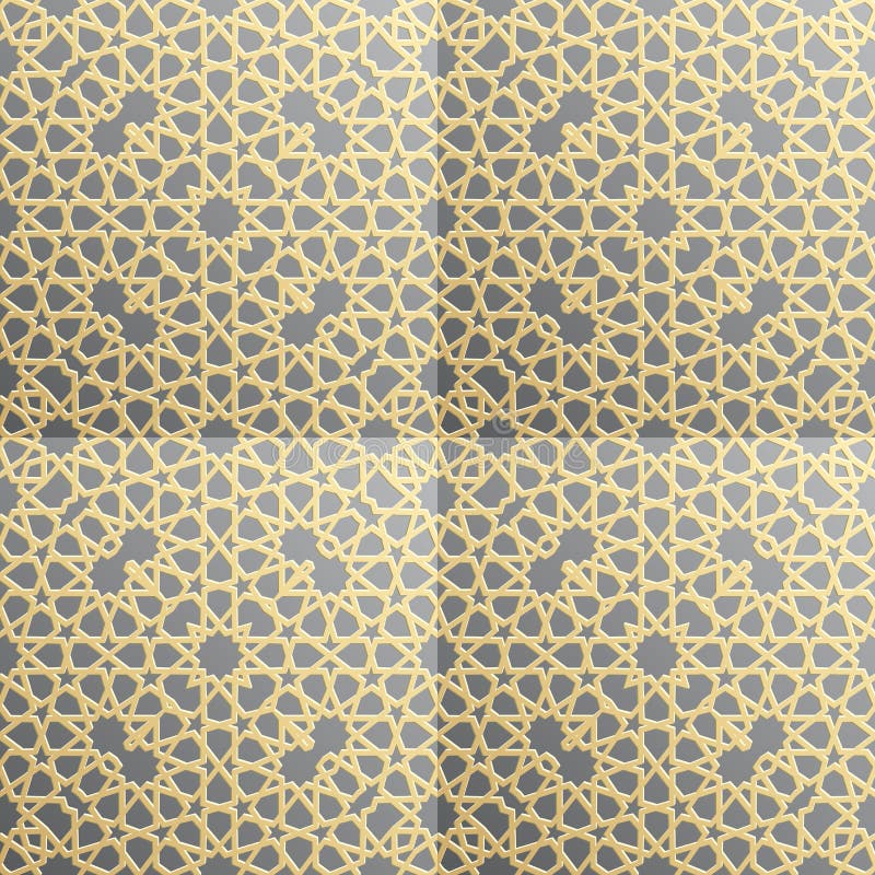 Seamless Islamic Pattern 3d . Traditional Arabic Design Element. Stock ...