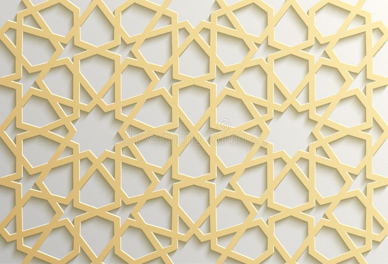 Seamless Islamic Pattern 3d . Traditional Arabic Design Element. Stock ...