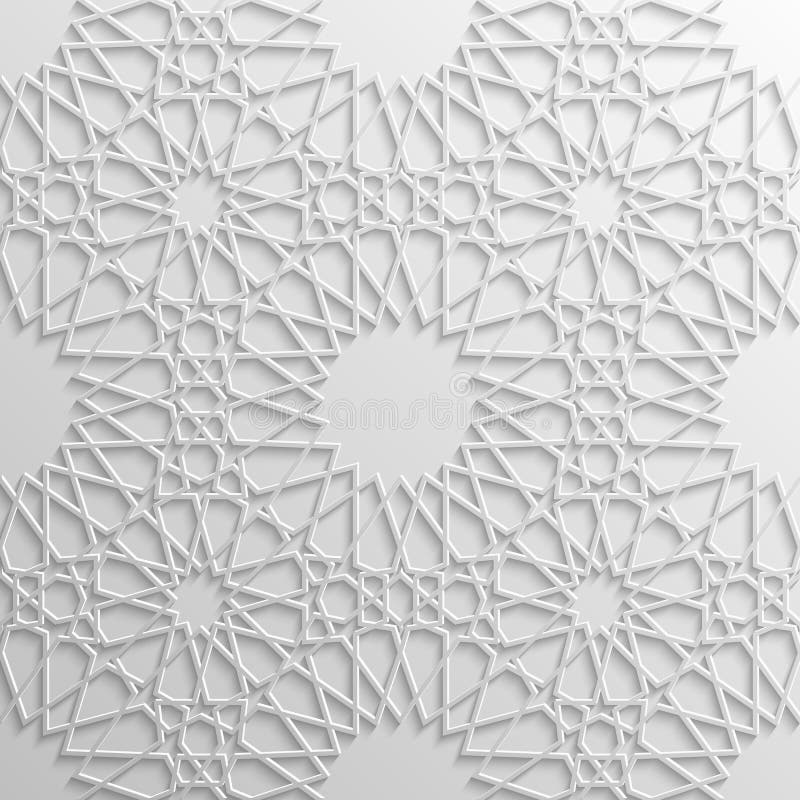 Seamless Islamic Pattern 3d . Traditional Arabic Design Element. Stock ...