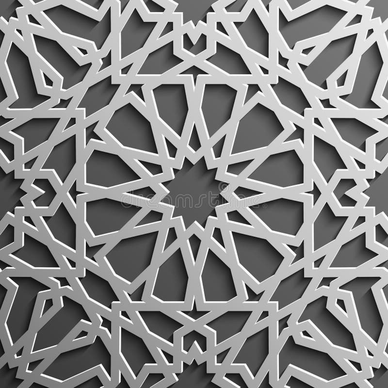 Seamless Islamic Pattern 3d . Traditional Arabic Design Element. Stock ...