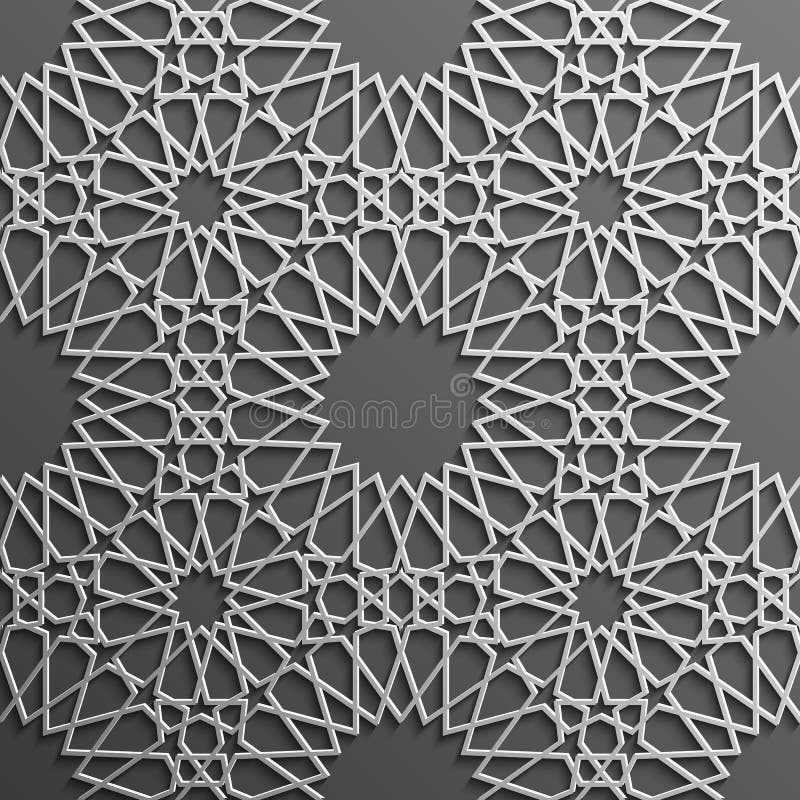 Seamless Islamic Pattern 3d . Traditional Arabic Design Element. Stock ...