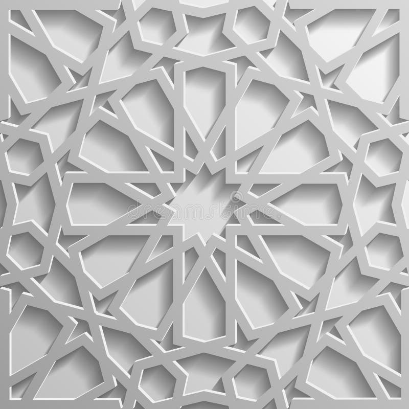Seamless Islamic Pattern 3d . Traditional Arabic Design Element. Stock ...