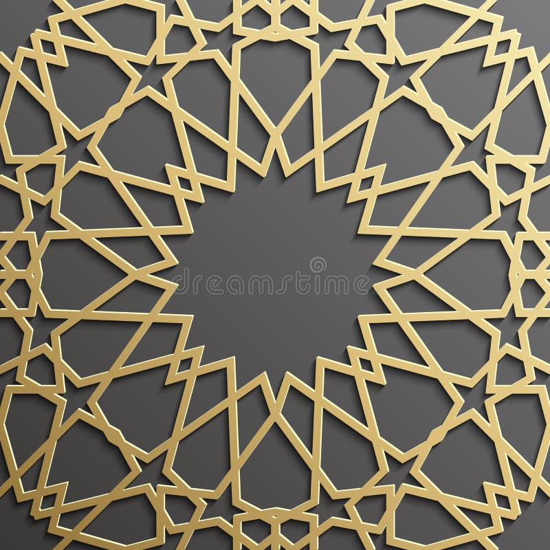 Seamless Islamic Pattern 3d . Traditional Arabic Design Element. Stock ...