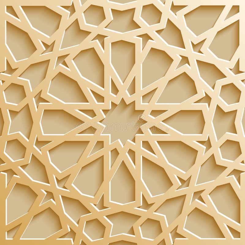 Seamless Islamic Pattern 3d . Traditional Arabic Design Element. Stock ...