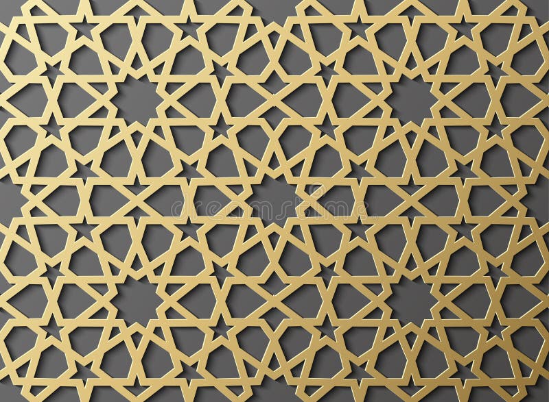 Seamless Islamic Pattern 3d . Traditional Arabic Design Element. Stock ...