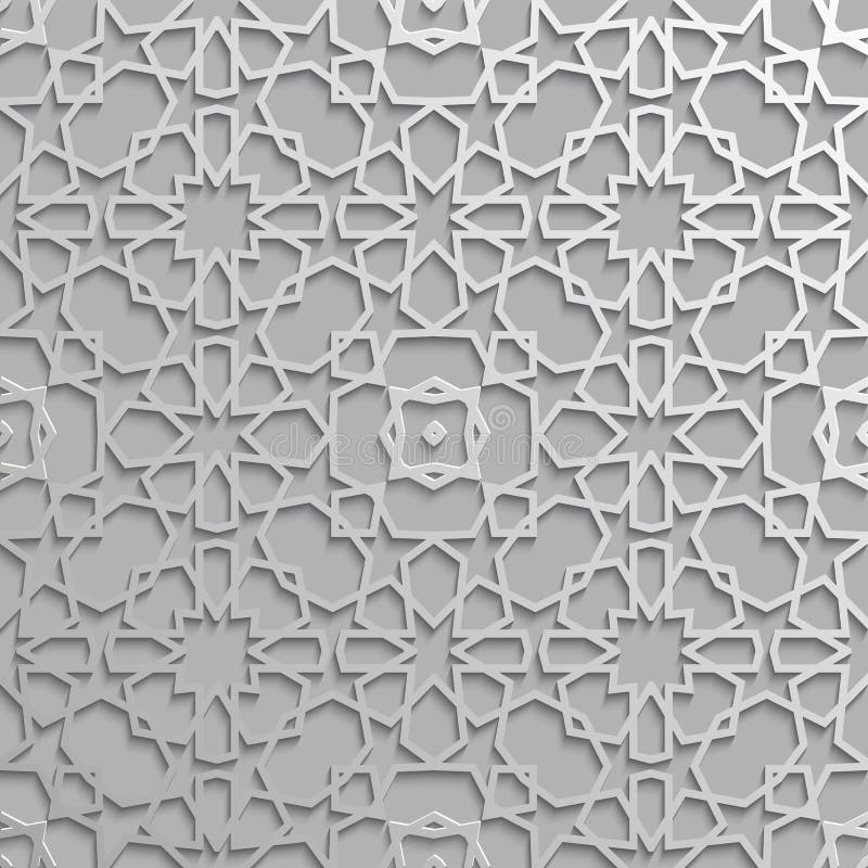 Seamless Islamic Pattern 3d . Traditional Arabic Design Element. Stock ...