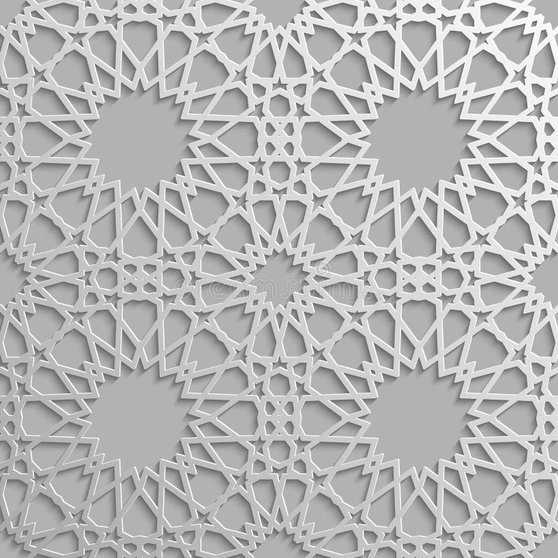 Seamless Islamic Pattern 3d . Traditional Arabic Design Element. Stock ...