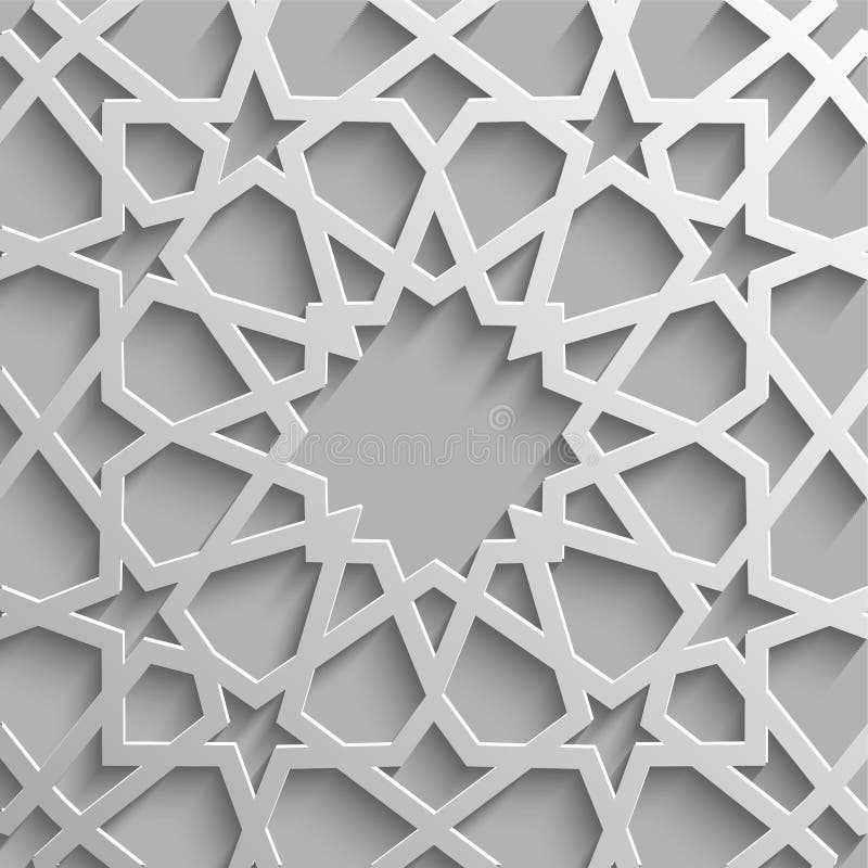 Seamless Islamic Pattern 3d . Traditional Arabic Design Element. Stock ...