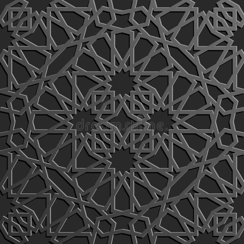 Seamless Islamic Pattern 3d . Traditional Arabic Design Element. Stock ...