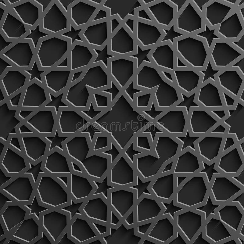 Seamless Islamic Pattern 3d . Traditional Arabic Design Element. Stock ...