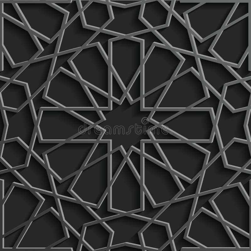 Seamless Islamic Pattern 3d . Traditional Arabic Design Element. Stock ...