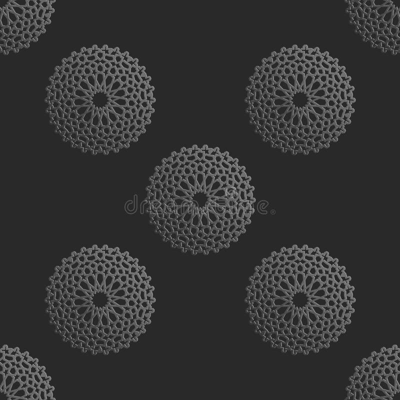 Seamless Islamic Pattern with Radial Ornament in Moroccan Style ...